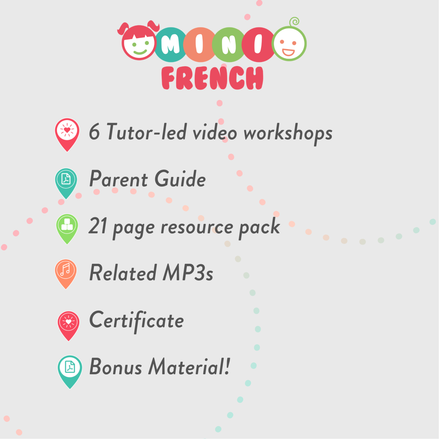 Mini French Academy Online Course age 4-8 - Mini Languages